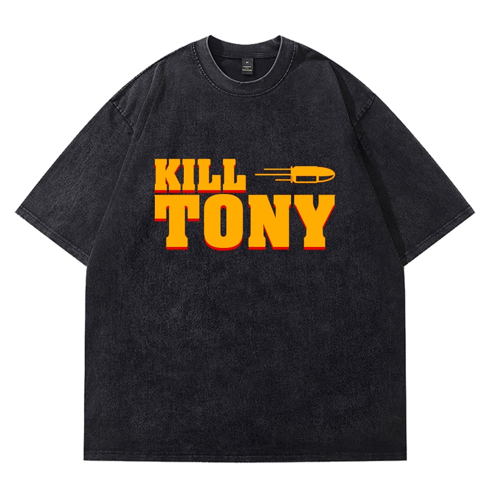 Kill Tony Logo Vintage Wash Tee Cosplay Unisex Fashion HipHop Short ...