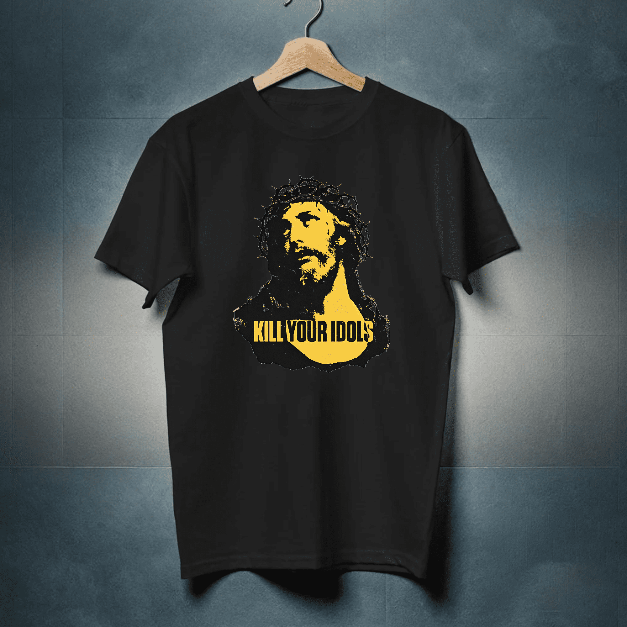 Kill Your Idols T-Shirt Jesus Grunge Punk 80s 90s Christus Christ INRI ...