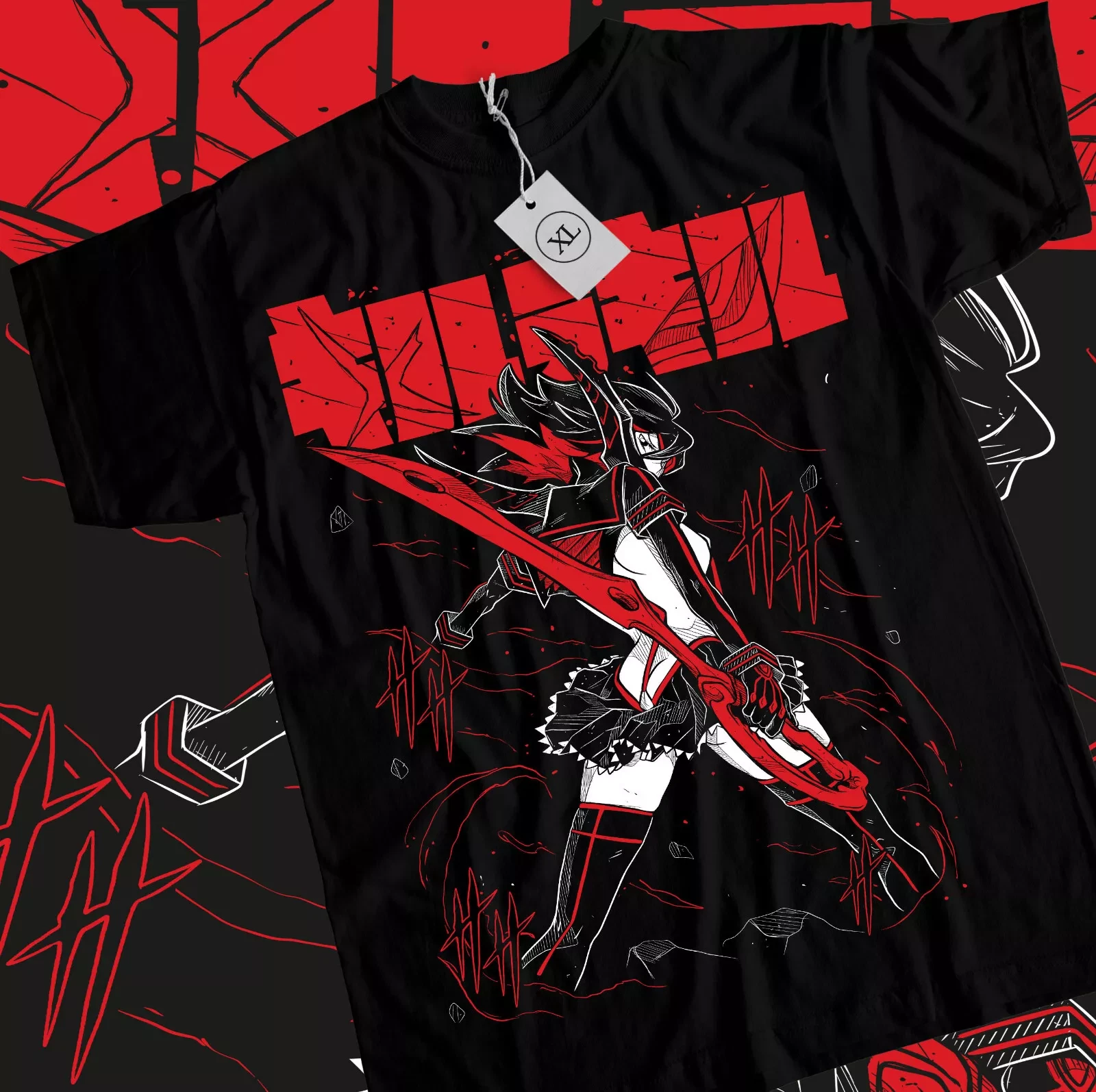 Kill la Kill Ryuko T-Shirt Girl anime ryuko matoi senketsu Black Shirt ...