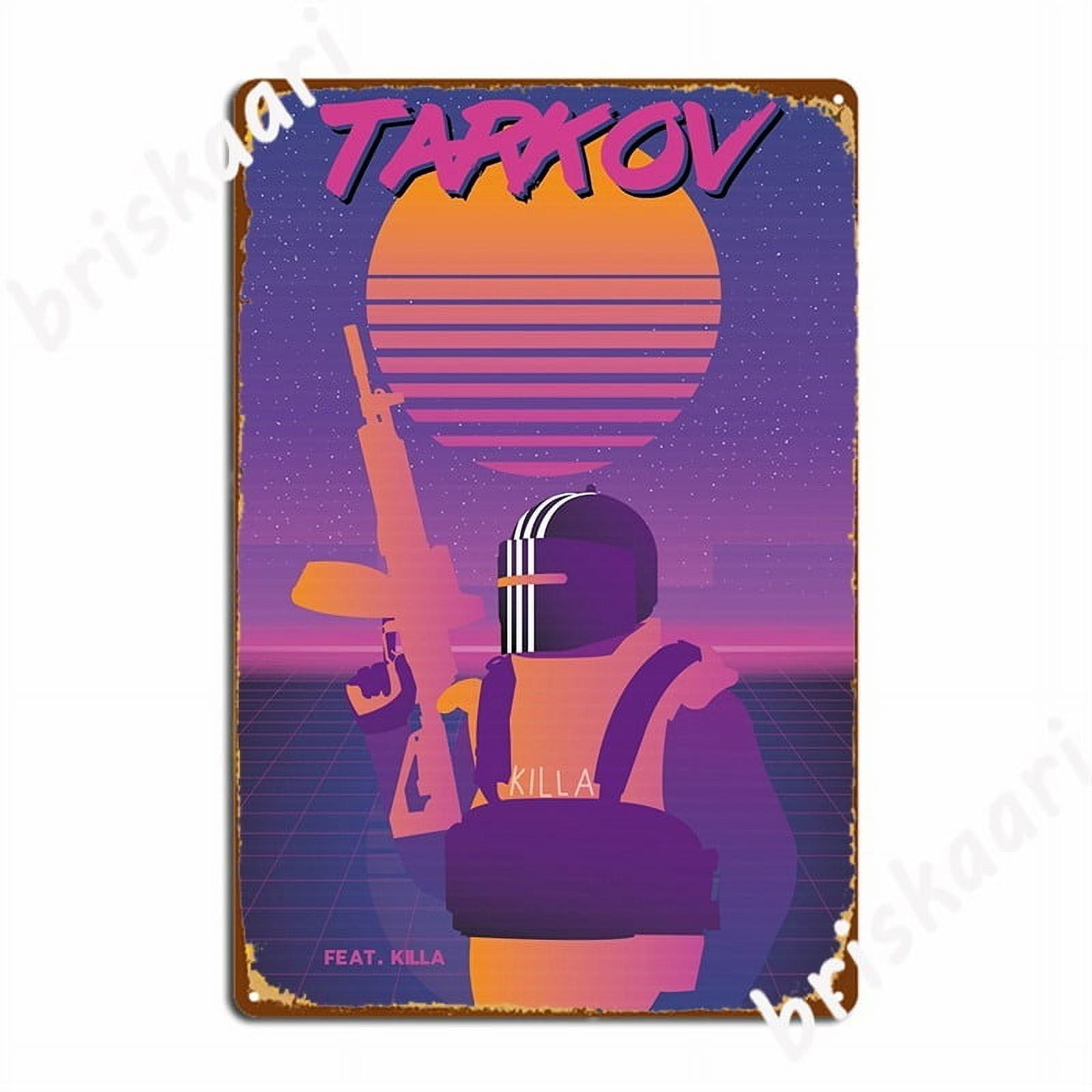 Killa Synthwave Edition Escape From Tarkov Metal Sign Plaques Club Bar ...