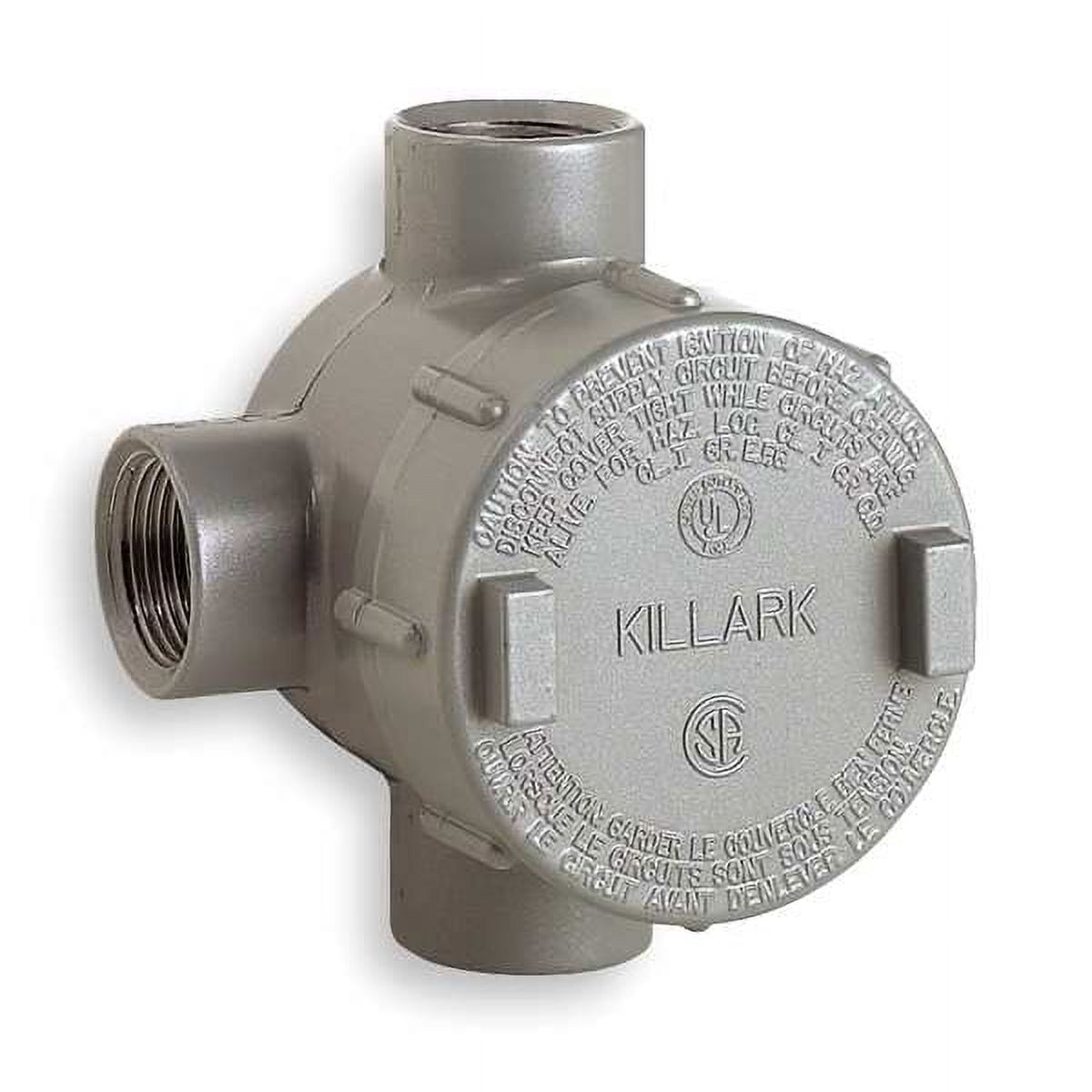 Hubbell Killark Conduit Outlet Body,Aluminum,T GECTT-1 - Walmart.com