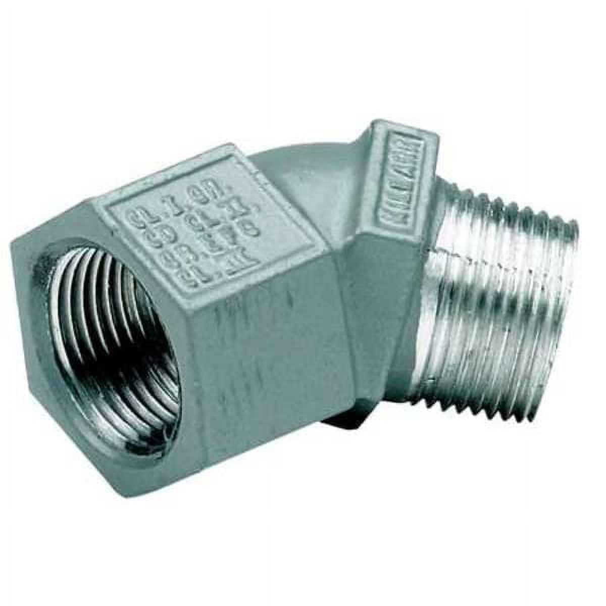 IMC 45 Deg Elbow, 1/2 in, Threaded, Aluminum, Powder Coated, Gray ...