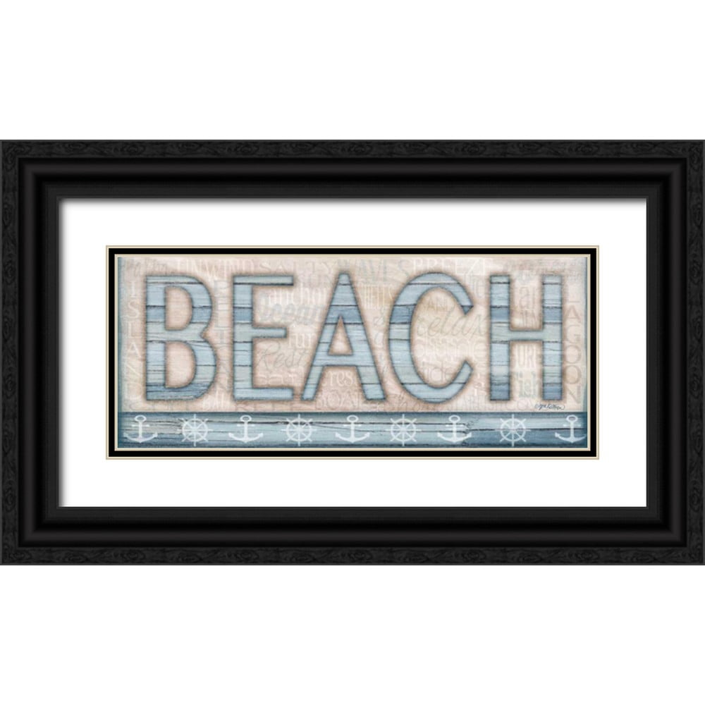 Killeen, Jen 18x10 Black Ornate Wood Framed with Double Matting Museum ...