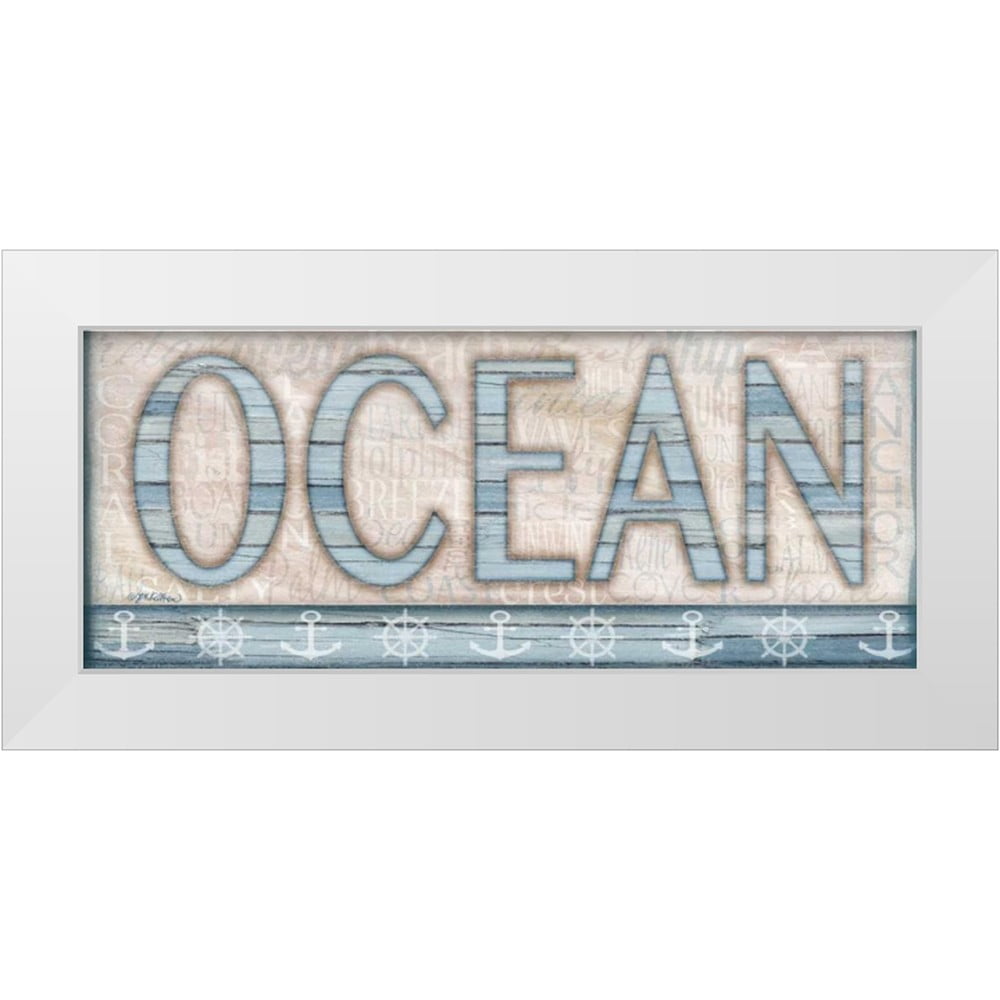 Killeen, Jen 18x10 White Modern Wood Framed Museum Art Print Titled ...