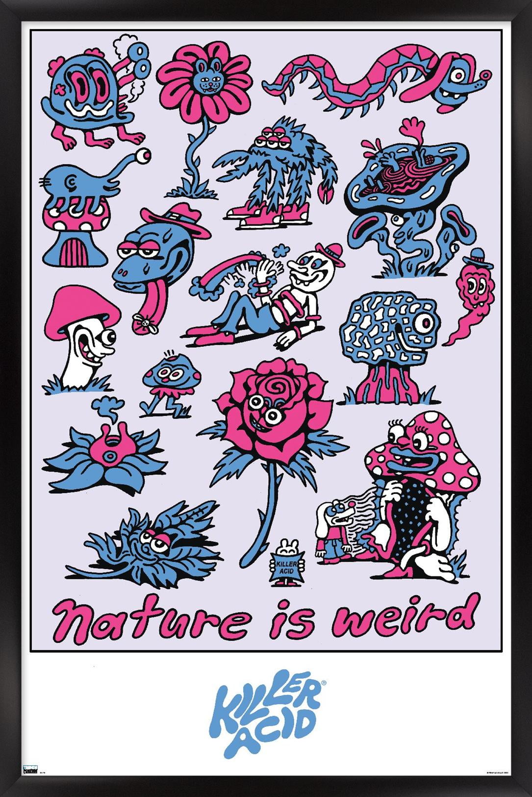 Killer Acid - Nature Is Weird Wall Poster, 22.375" x 34" Framed ...