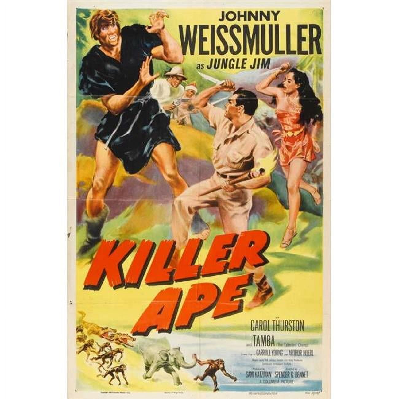 Killer Ape Movie Poster - 27 x 40 in. - Walmart.com