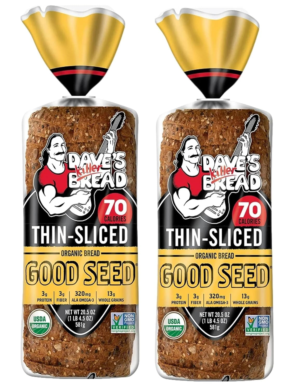Killer Bread - Organic - Good Seed, Thin-Sliced - 2 Loaves - Walmart.com