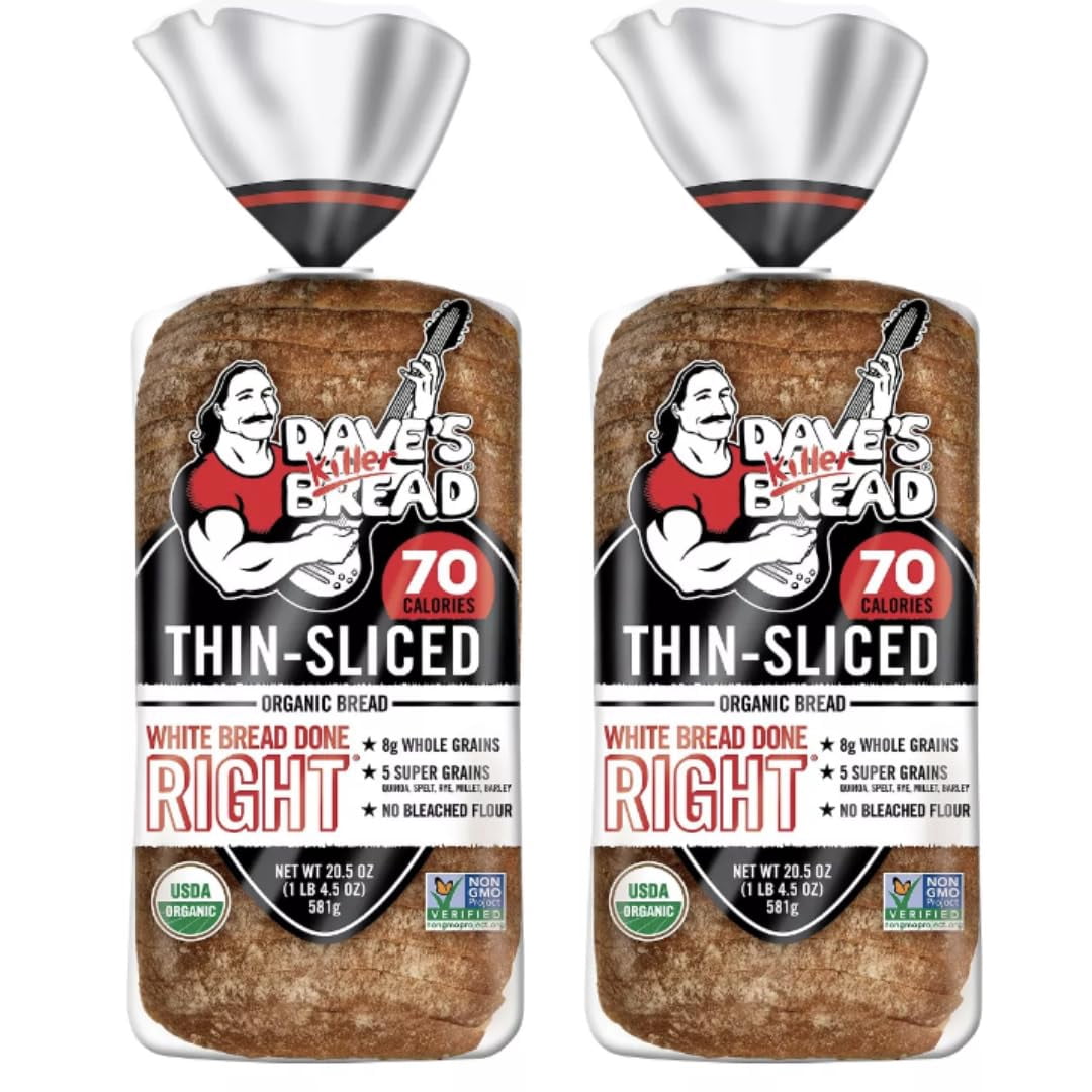 Killer Bread Organic Thin Sliced White Sandwich Bread - 20.5oz - 70 ...