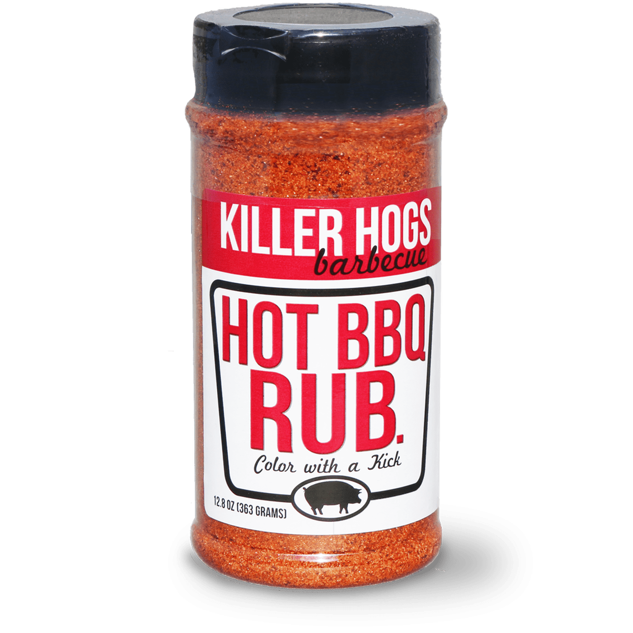 Killer Hogs Hot BBQ Rub 16 oz - Savory, Sweet, and Spicy Seasoning for Pork, Beef, Seafood, and ...
