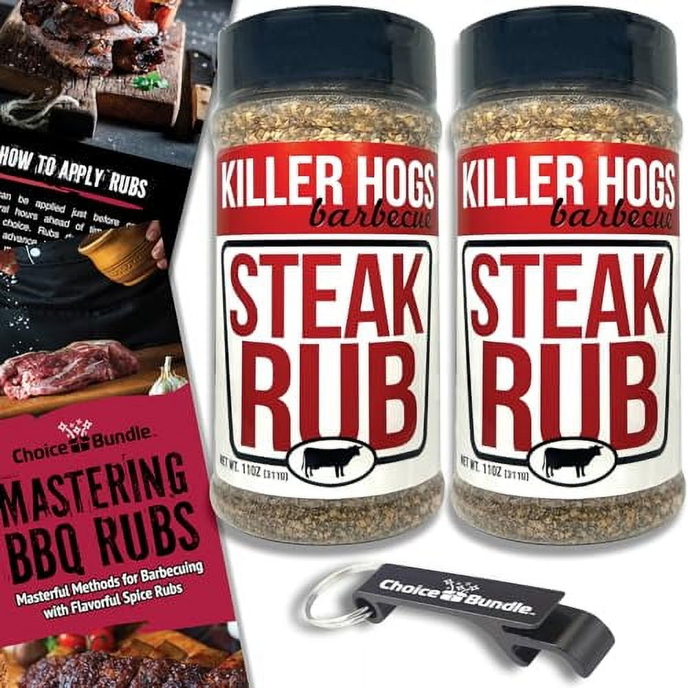 Killer Hogs Steak Rub Premium BBQ Barbecue & Seasoning 2 pk Choice ...