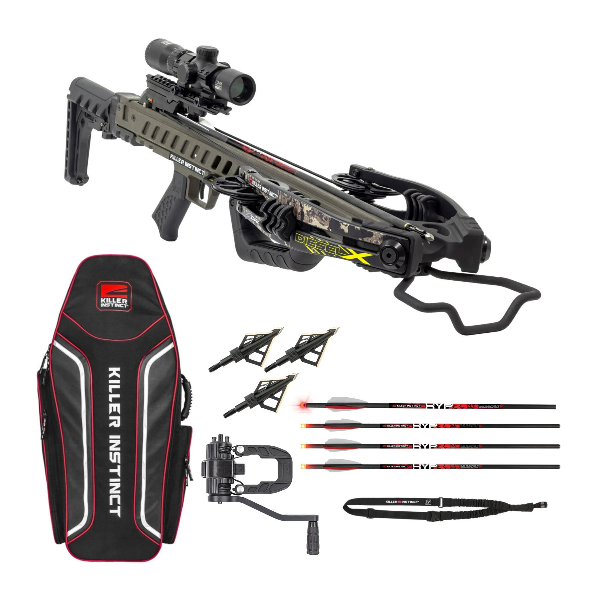 Killer Instinct Diesel X Crossbow with Elite Package Included Compact ...