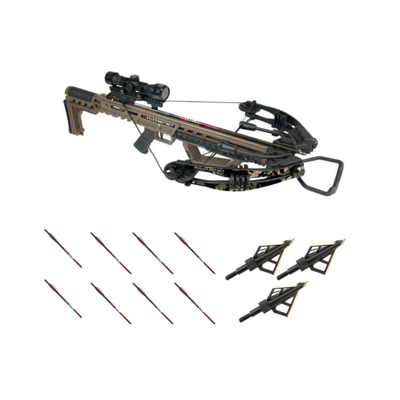 Killer Instinct Lethal HD405 Crossbow Bundle with 8 Hypr-V Crossbow ...