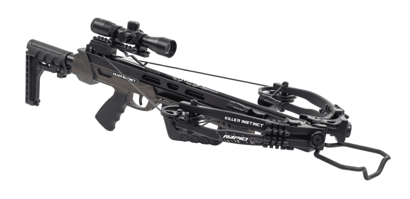 Killer Instinct Rapid 420 Crossbow Pro Package - Compact Design with Arrows - Walmart.com