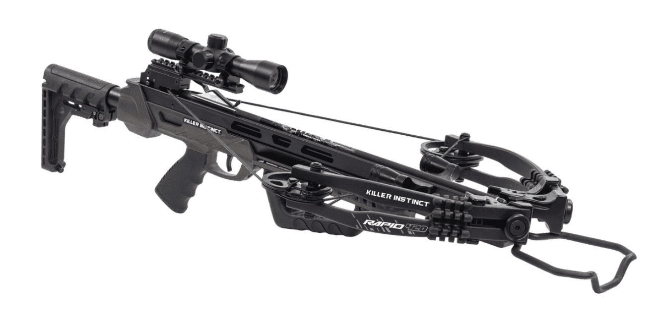 Killer Instinct Rapid 420 Crossbow Pro Package - Compact Design with ...