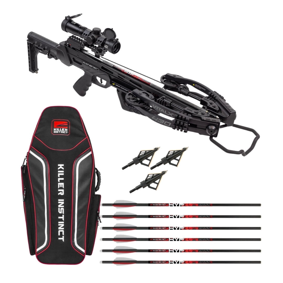 Killer Instinct Vital X 430 Elite Crossbow Archery Kit with Killer ...