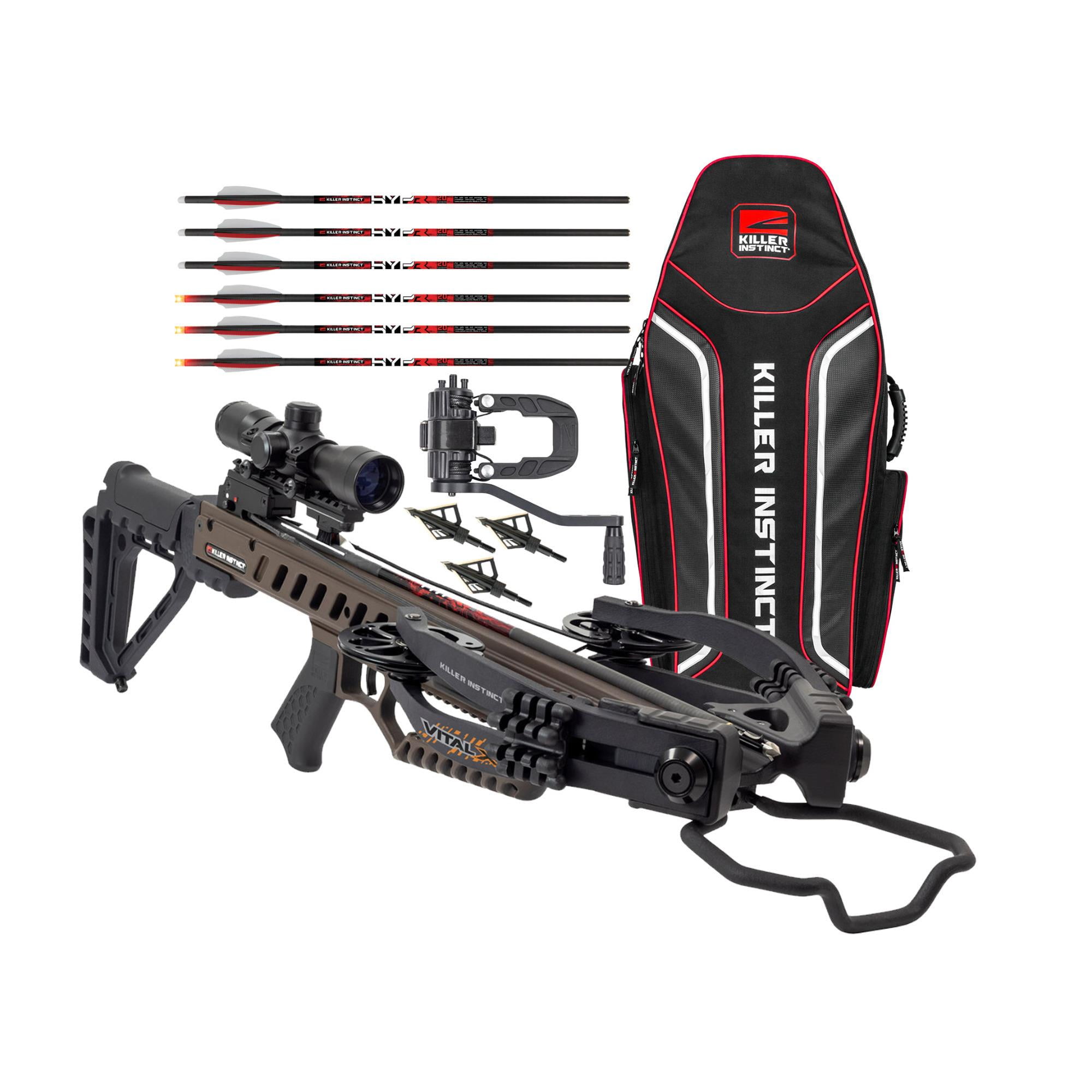 Killer Instinct Vital-X Ultra-Narrow Rest Crossbow with Dead Silent ...