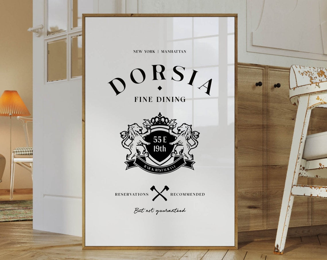 Killer Kitchen Art Horror Movie Poster Dorsia Print Kitchen Wall Decor ...