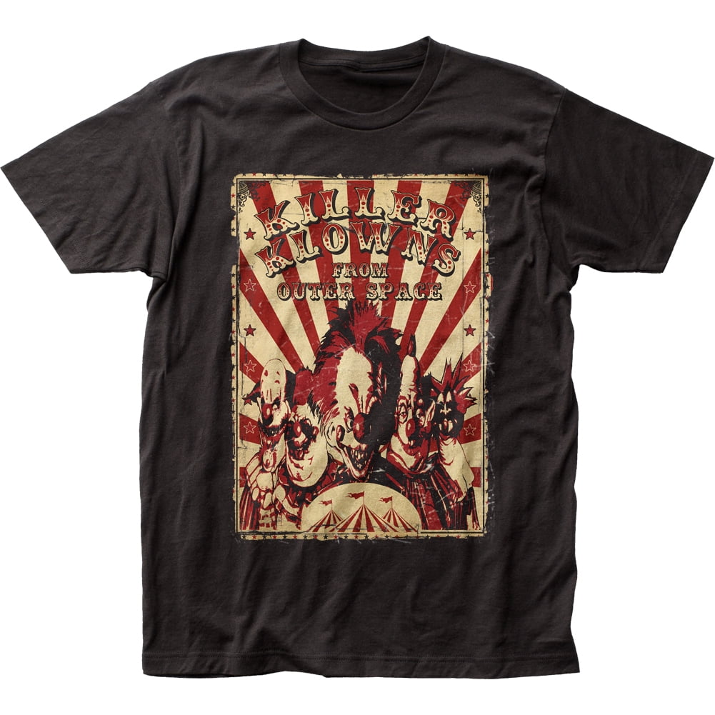 Killer Klowns From Outer Space Circus Flyer Adult Fitted Jersey T Shirt