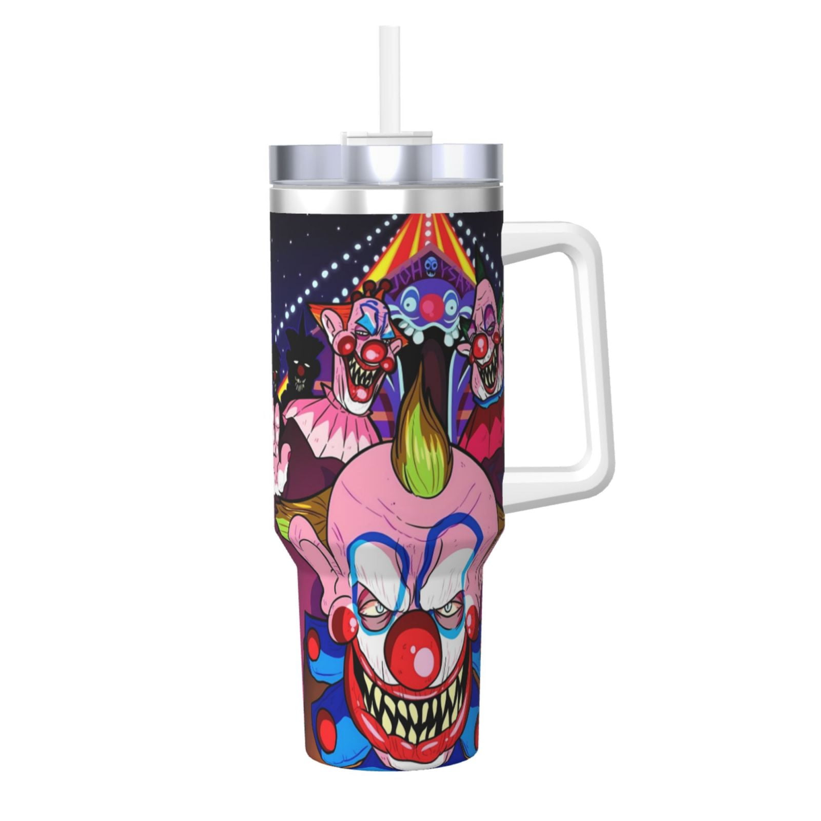 Killer-Klowns-From-Outer-Space-Clown 40 Oz Car Cap, Tumbler With Handle ...