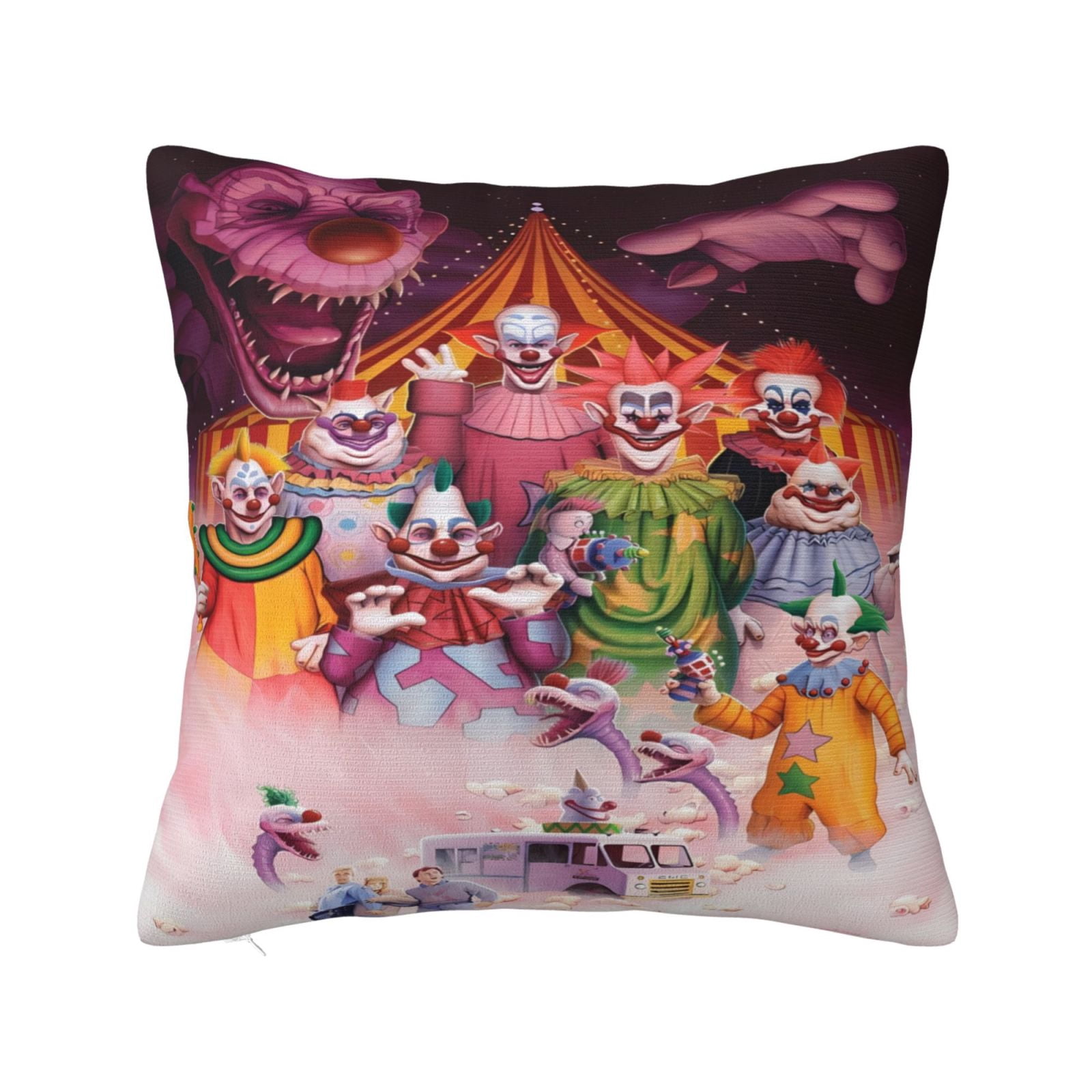 Killer-Klowns-From-Outer-Space-Clown Pillow Covers, Soft Square Cushion ...