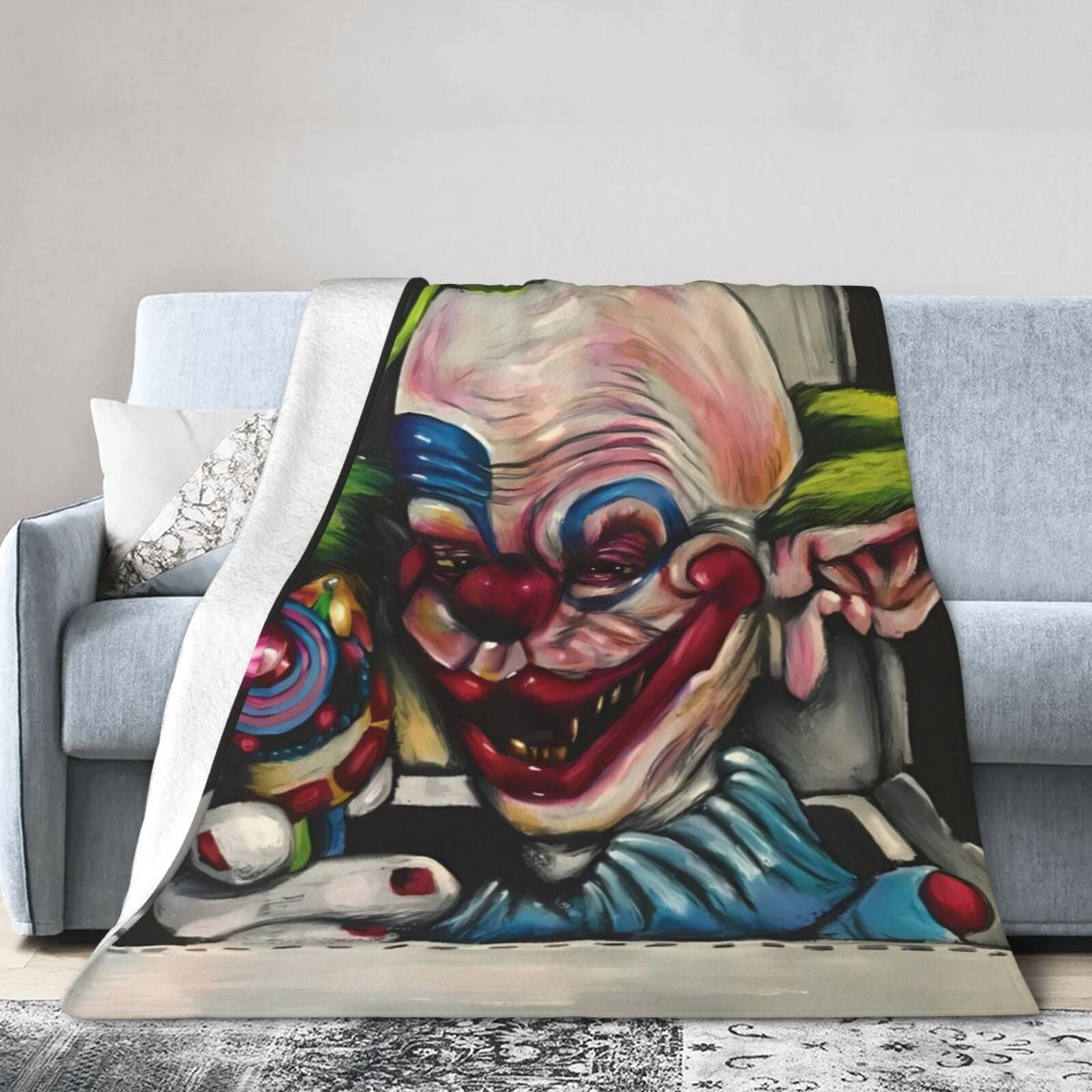Killer Klowns From Outer Space Clown Throw Blanket, All Season ...