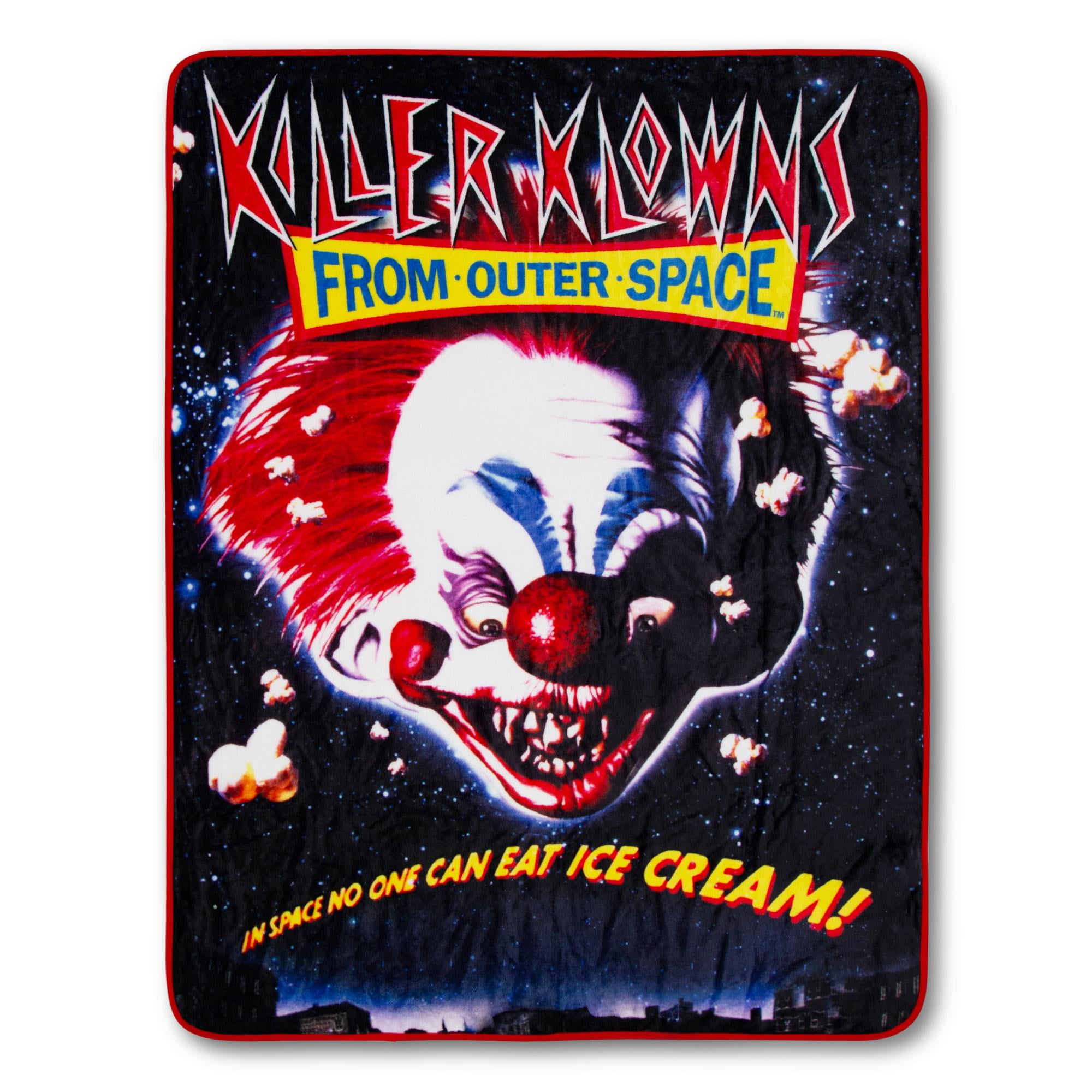 Killer Klowns From Outer Space Original Poster Raschel Throw Blanket ...