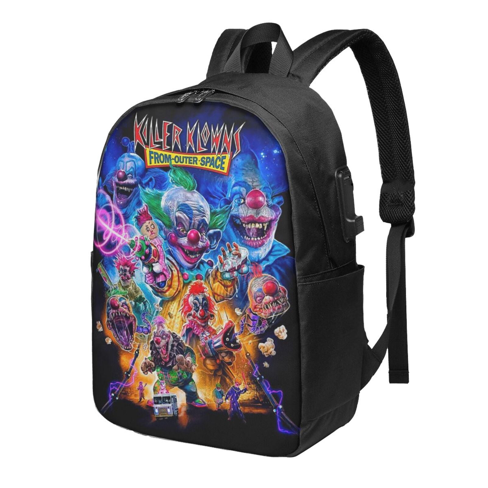 Killer Klowns From Outer Space USB Backpack 17 IN Laptop Bags Travel ...