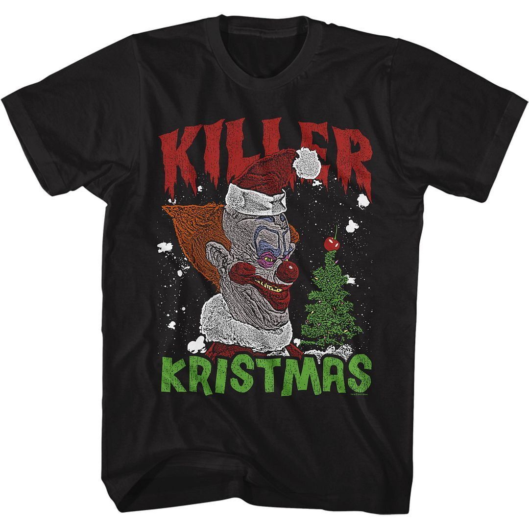 Killer Klowns In Outer Space Killer Kristmas Black Adult T-Shirt Xt ...