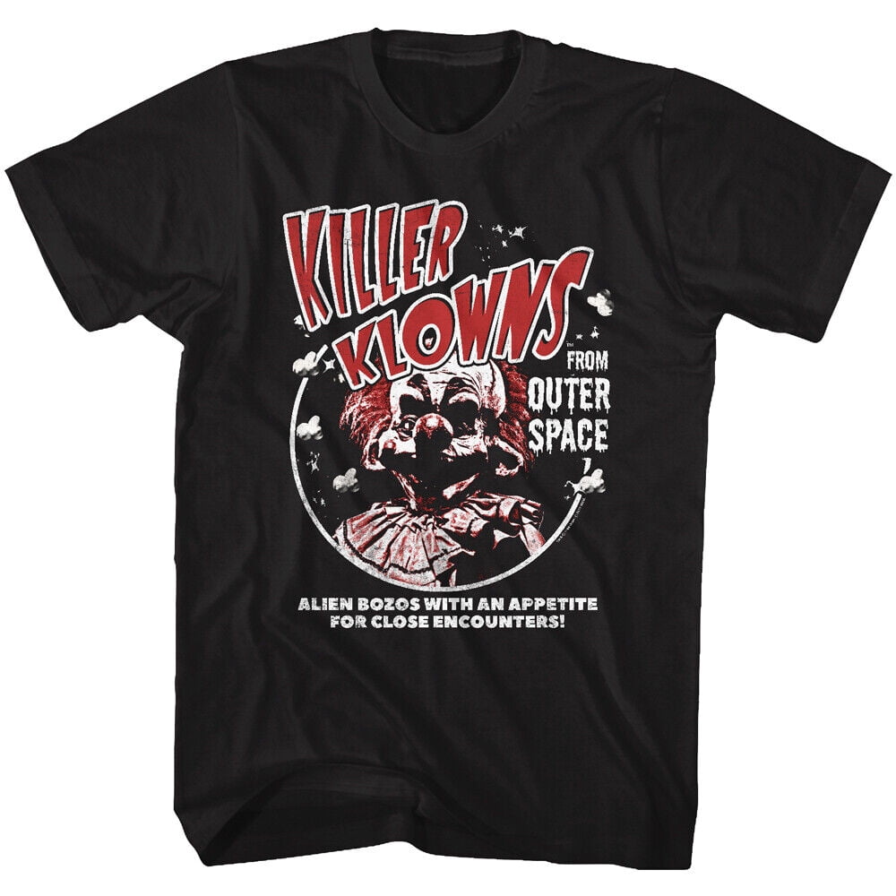 Killer Klowns Men's T Shirt Horror Movie Outer Space Alien Bozos Clowns ...