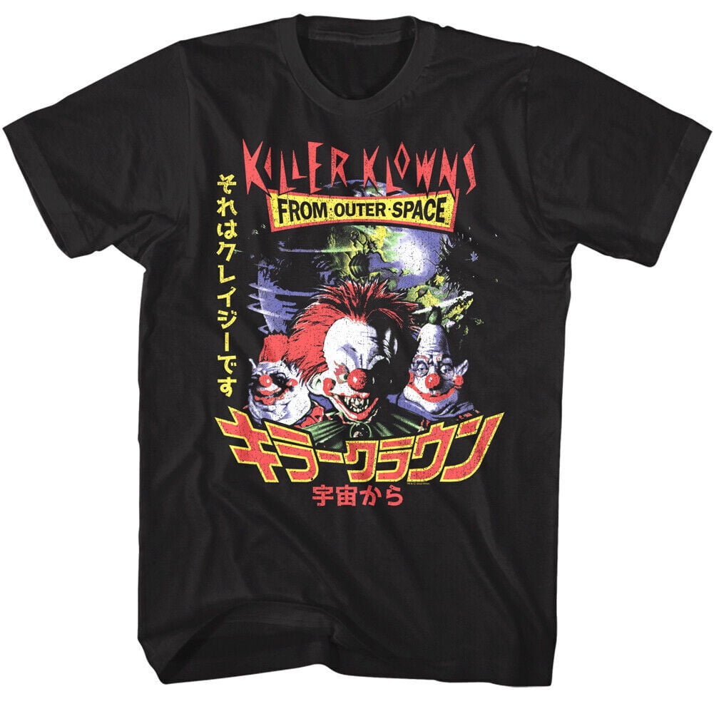 Killer Klowns Men's T Shirt Japanese Movie Poster from Outer Space Evil ...