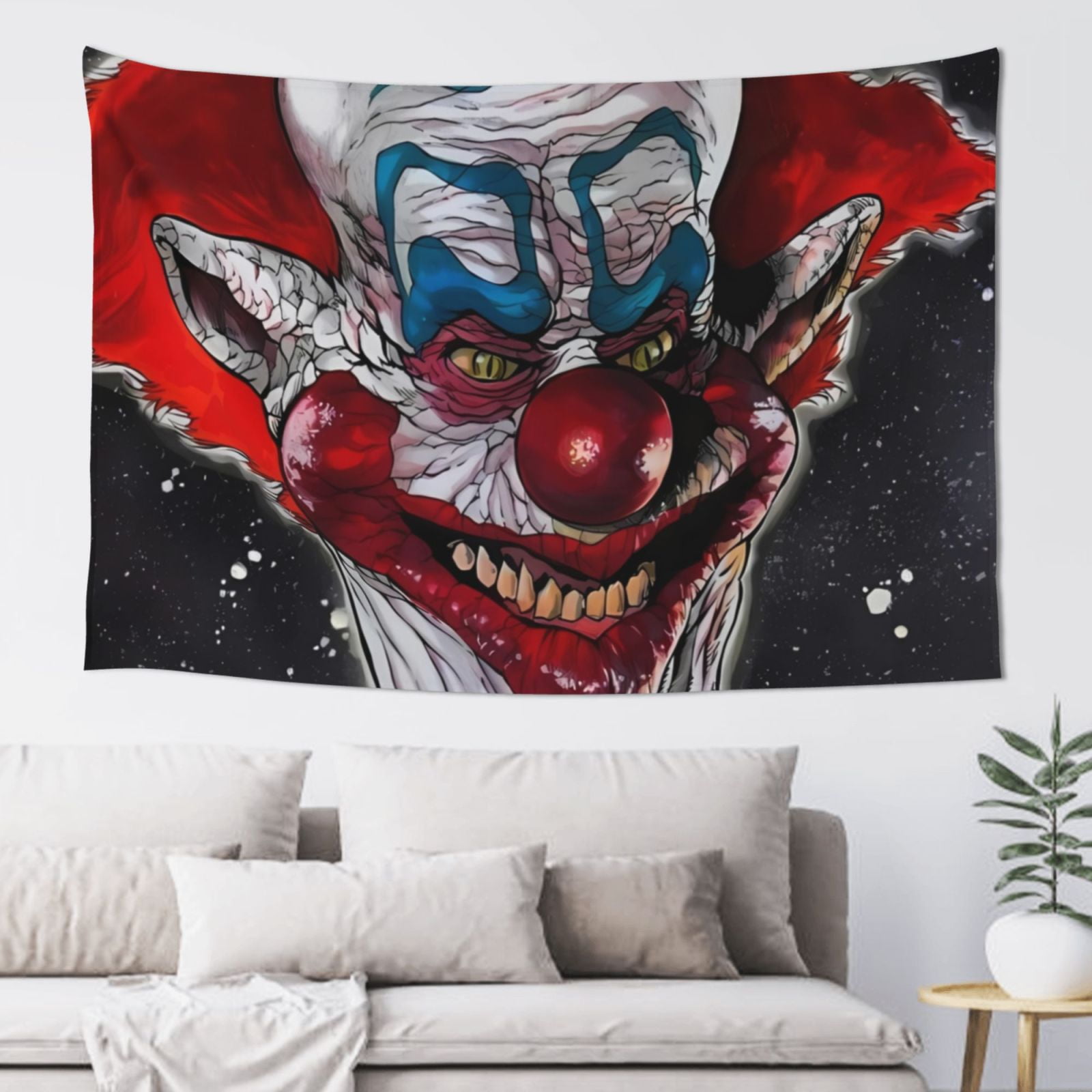 Killer Klowns From Outer Space Clown Tapestry For Bedroom, Art Wall ...