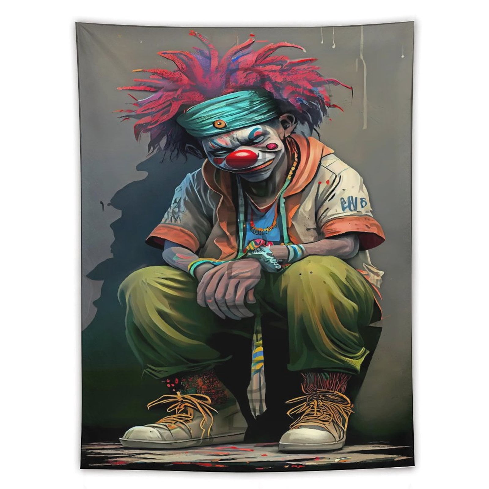Killer Klowns from Outer Space Clown Tapestry Wall Hanging, Wall ...