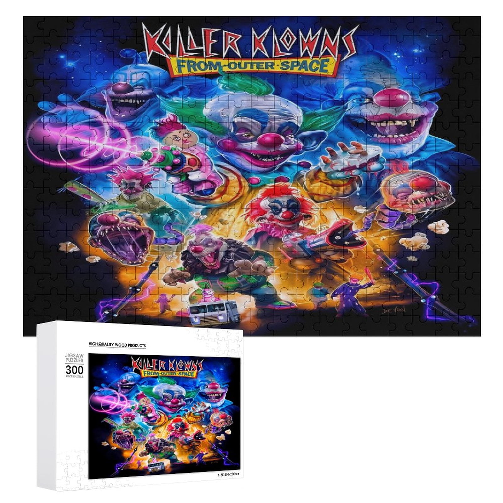 Killer Klowns from Outer Space Clown Wooden Picture Puzzle-Eco-Friendly ...