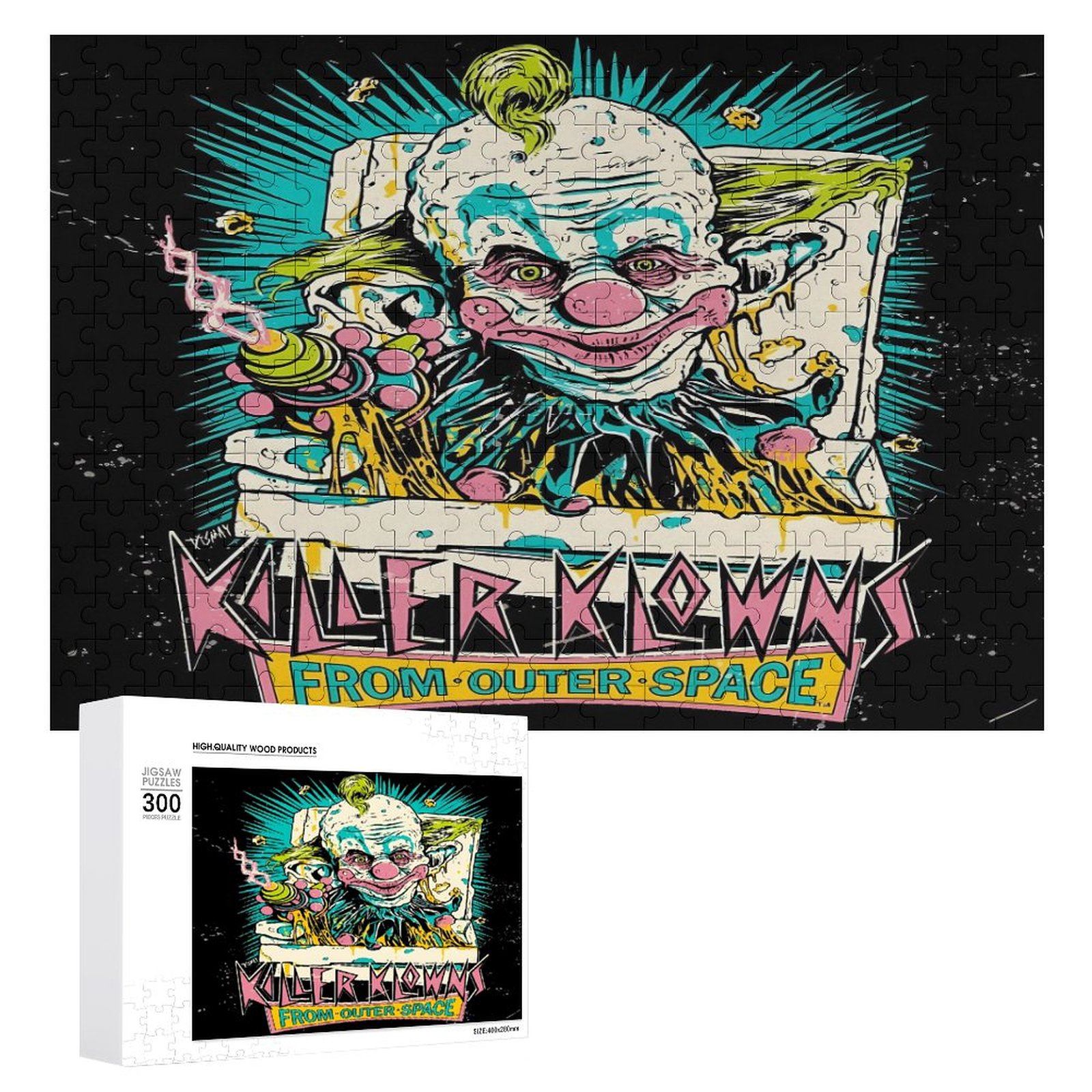 Killer Klowns from Outer Space Clown Wooden Picture Puzzle-Eco-Friendly ...