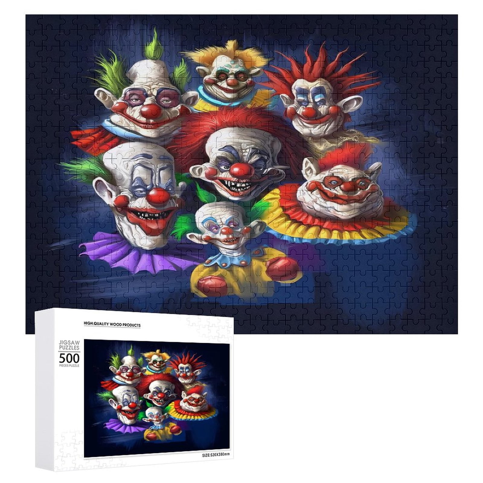 Killer Klowns from Outer Space Clown Wooden Picture Puzzle-Eco-Friendly ...