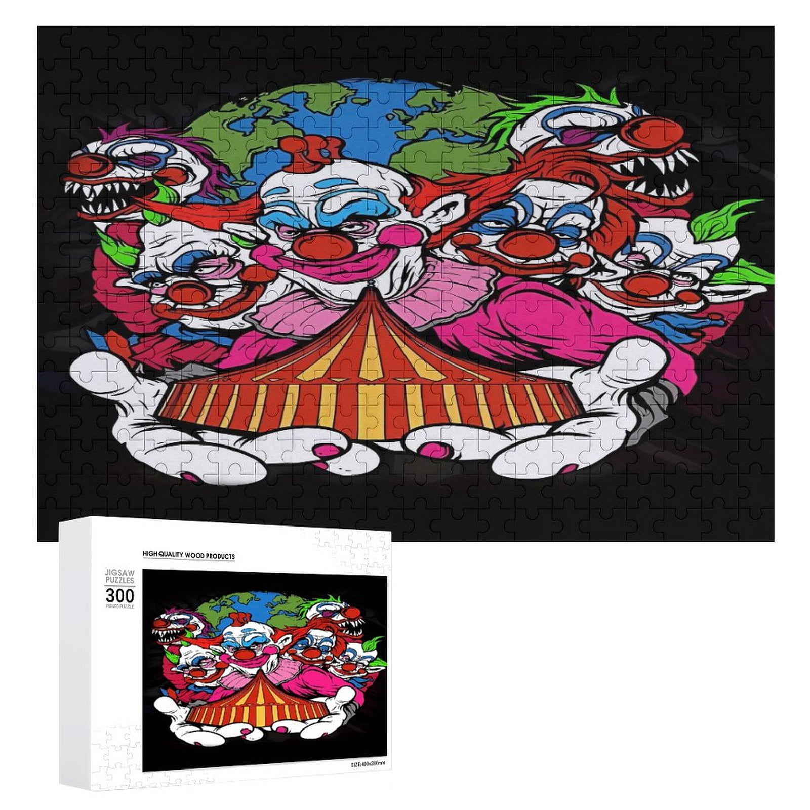 Killer Klowns from Outer Space Clown Wooden Picture Puzzle-Eco-Friendly ...