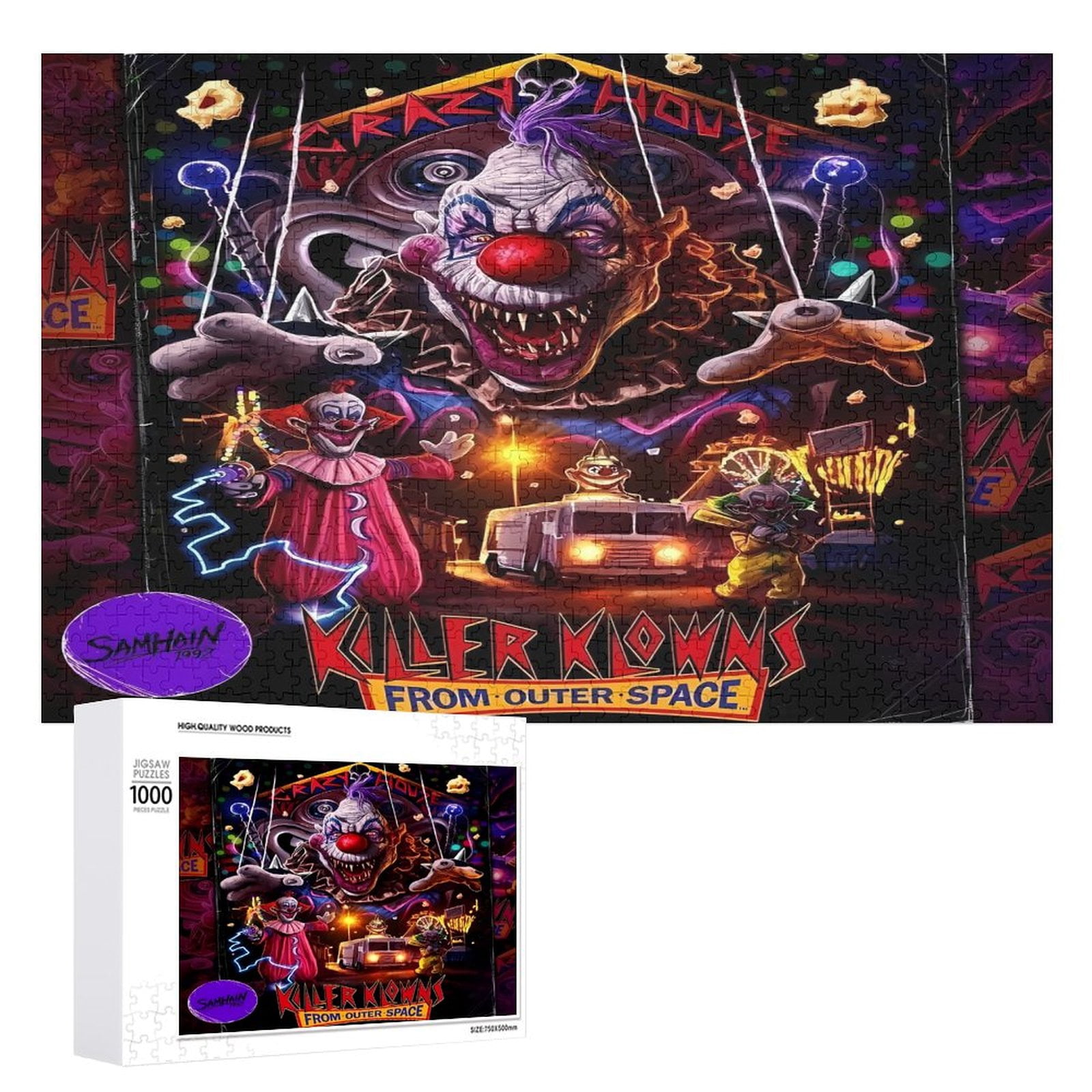 Killer Klowns from Outer Space Clown Wooden Picture Puzzle-Eco-Friendly ...
