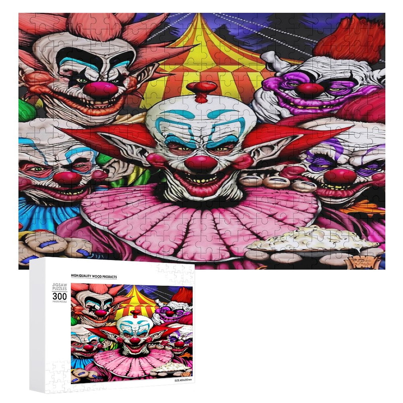 Killer Klowns from Outer Space Clown Wooden Picture Puzzle-Eco-Friendly ...