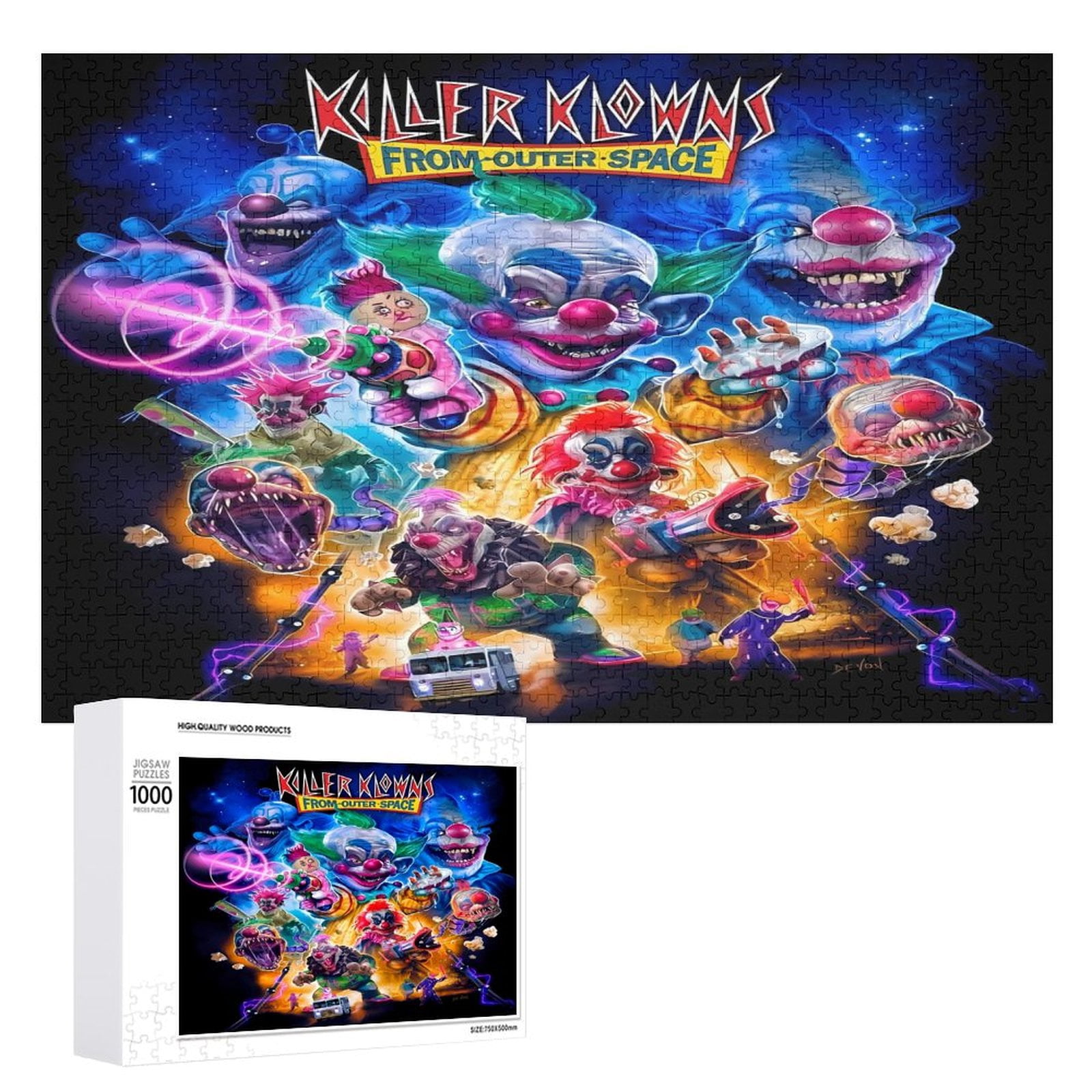 Killer Klowns from Outer Space Clown Wooden Picture Puzzle-Eco-Friendly ...