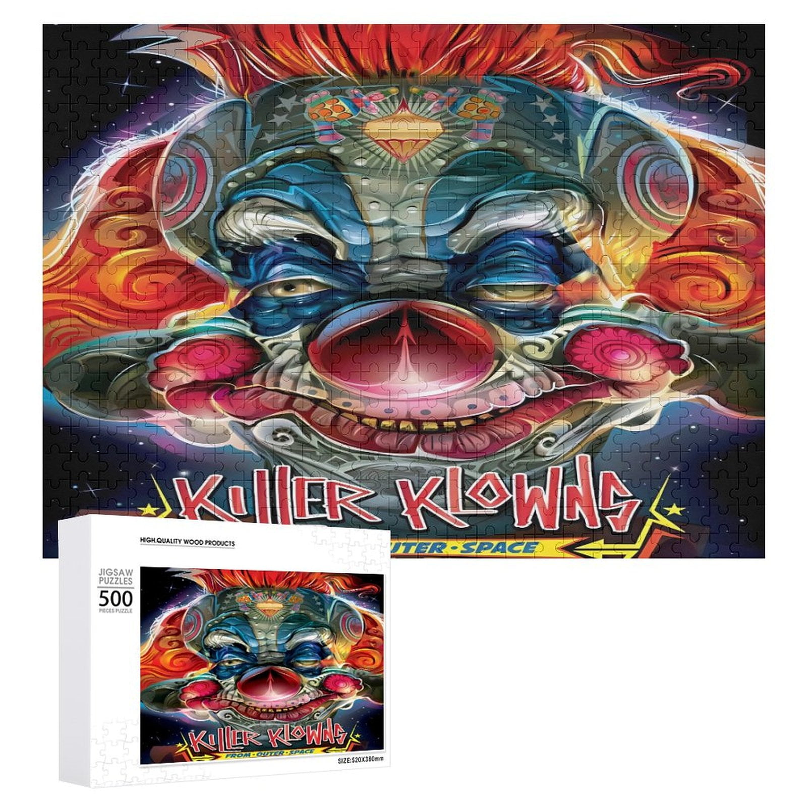 Killer Klowns from Outer Space Clown Wooden Picture Puzzle-Eco-Friendly ...
