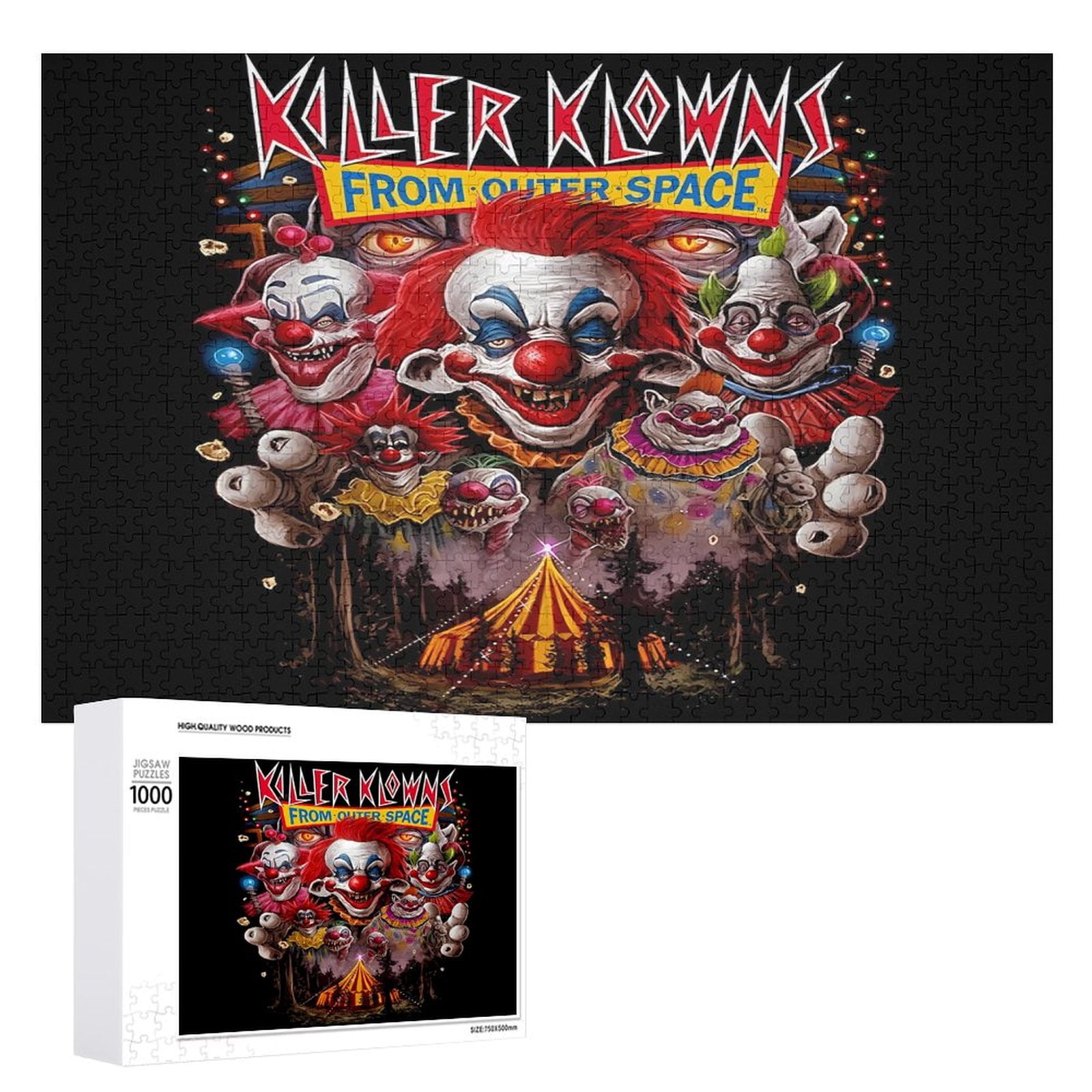 Killer Klowns from Outer Space Clown Wooden Picture Puzzle-Eco-Friendly ...