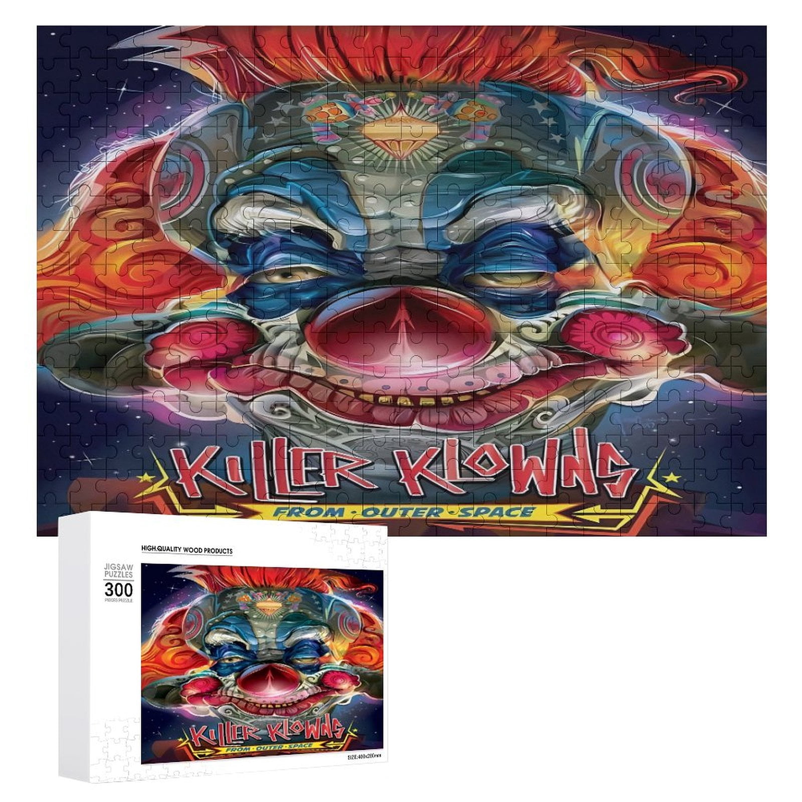 Killer Klowns from Outer Space Clown Wooden Picture Puzzle-Eco-Friendly ...