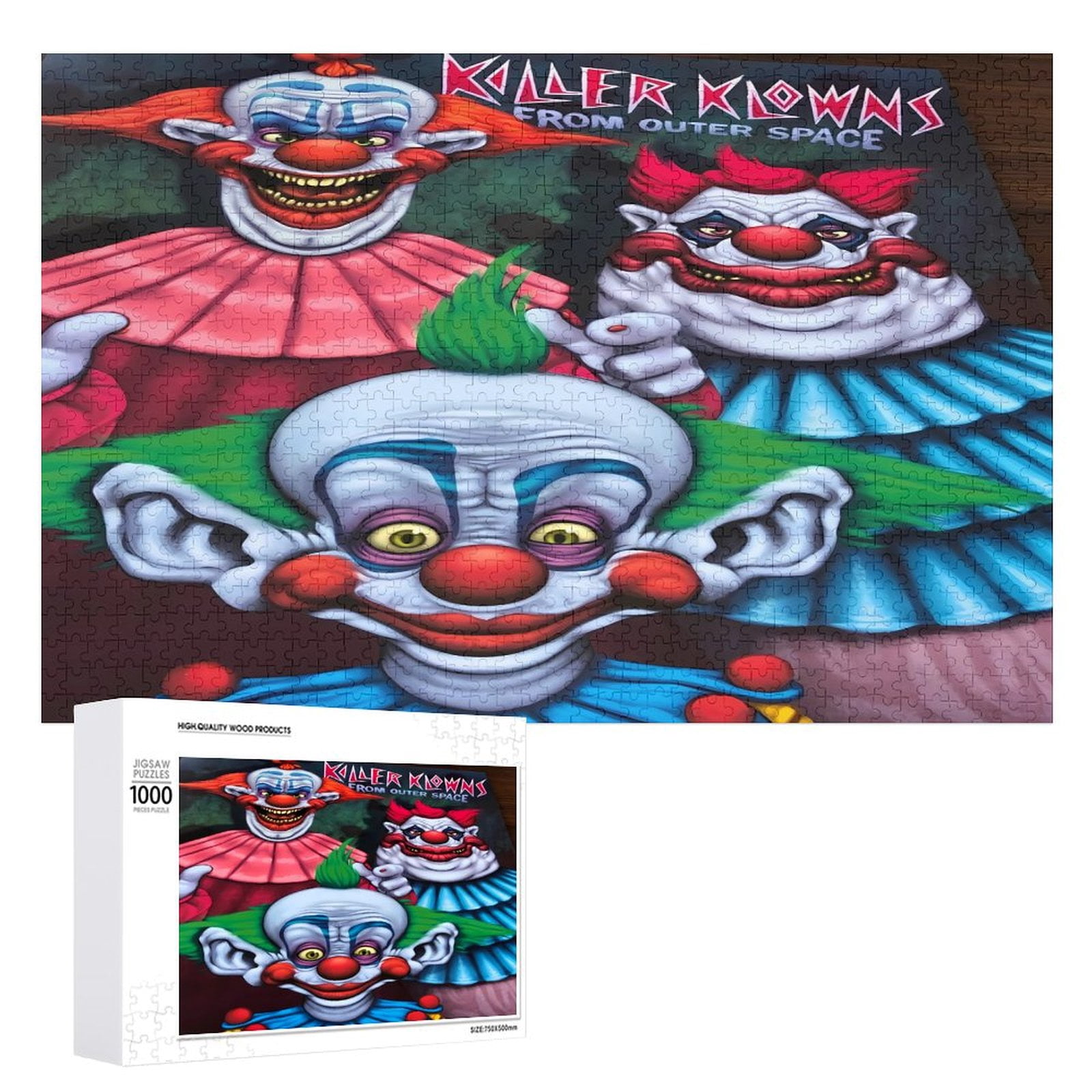 Killer Klowns from Outer Space Clown Wooden Picture Puzzle-Eco-Friendly ...