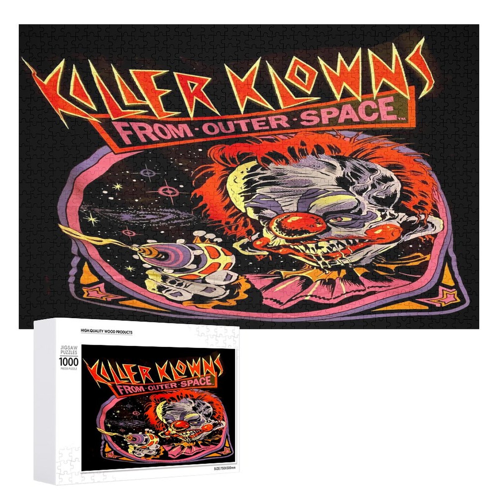 Killer Klowns from Outer Space Clown Wooden Picture Puzzle-Eco-Friendly ...