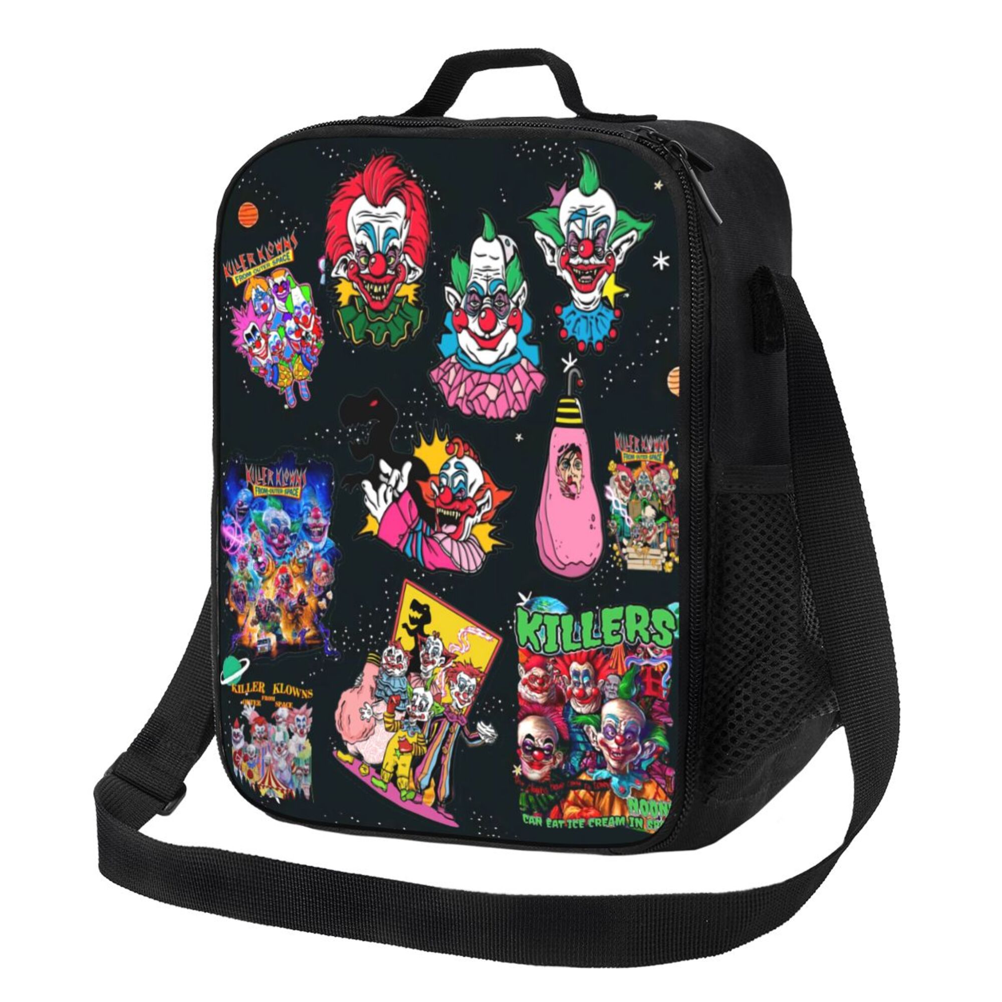 Killer Klowns Outer Space Lunch Bag Tote Shoulder Bags Insulated Lunch ...