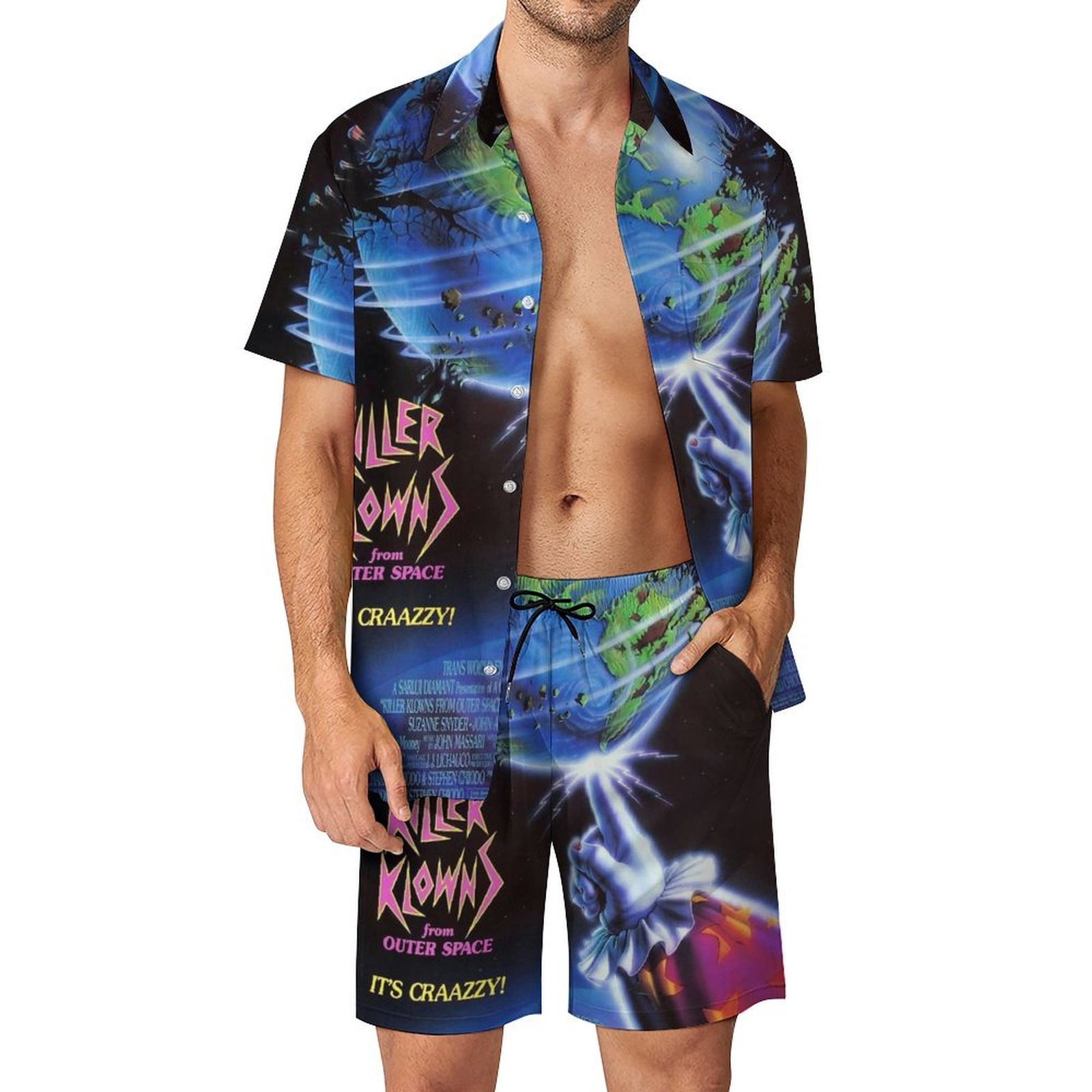 Killer Klowns from Oute Space Clown Men's Beach Suit 2 Piece Outfits ...