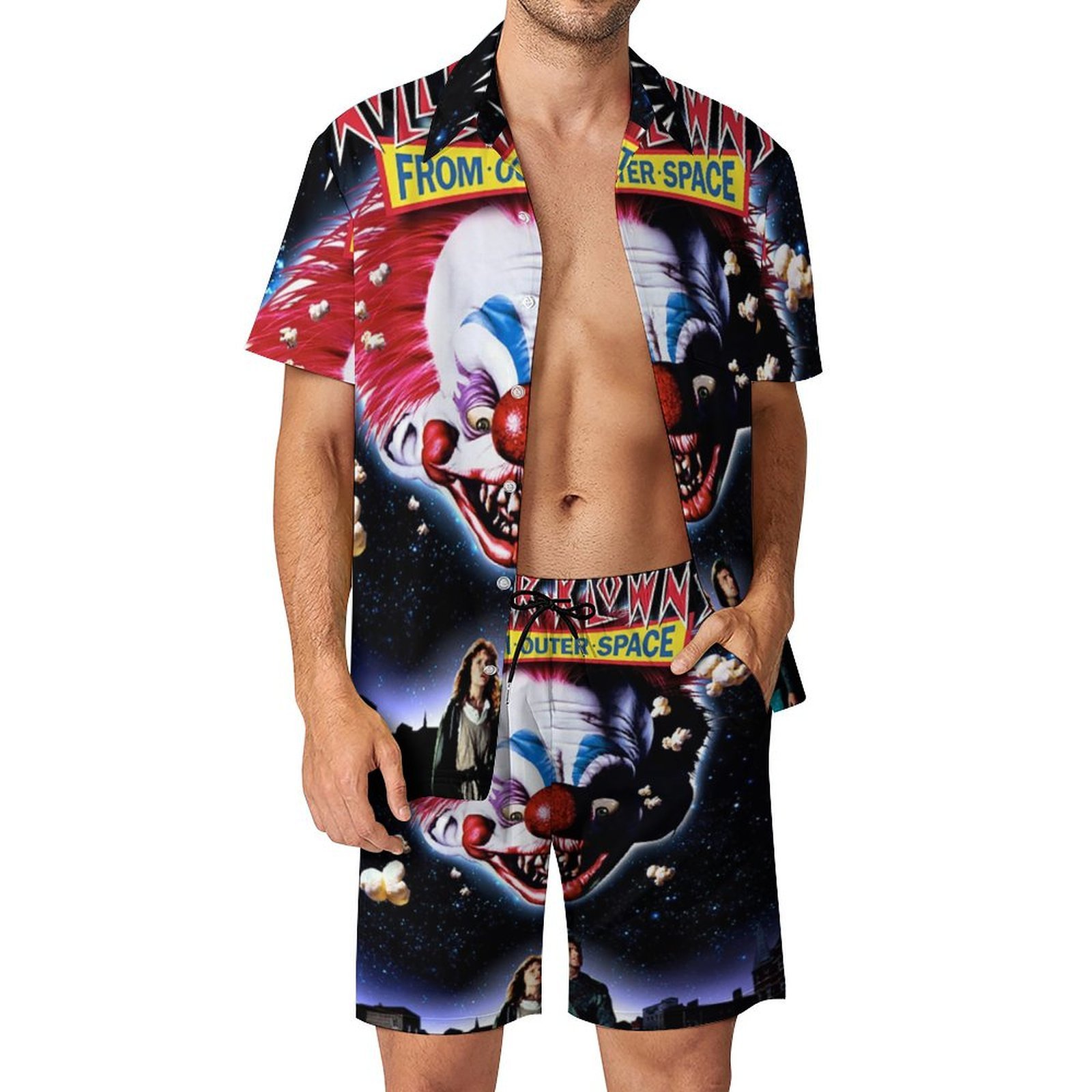 Killer Klowns from Oute Space Clown Men's Beach Suit 2 Piece Outfits ...
