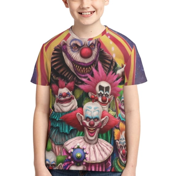 Killer Klowns from Outer Space Teen T Shirts Unisex Crewneck Short ...