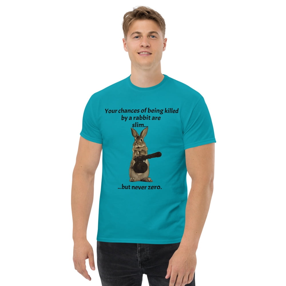 Killer Rabbit Meme Shirt (Tropical Blue, 2XL) - Walmart.com
