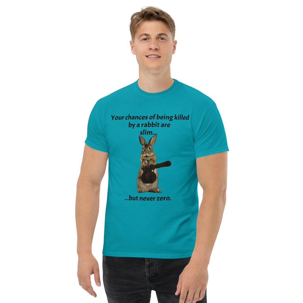 Killer Rabbit Meme Shirt (Tropical Blue, S) - Walmart.com